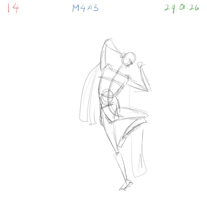 Gesture Drawing: Anatomical Gestures – 5 – Sumine